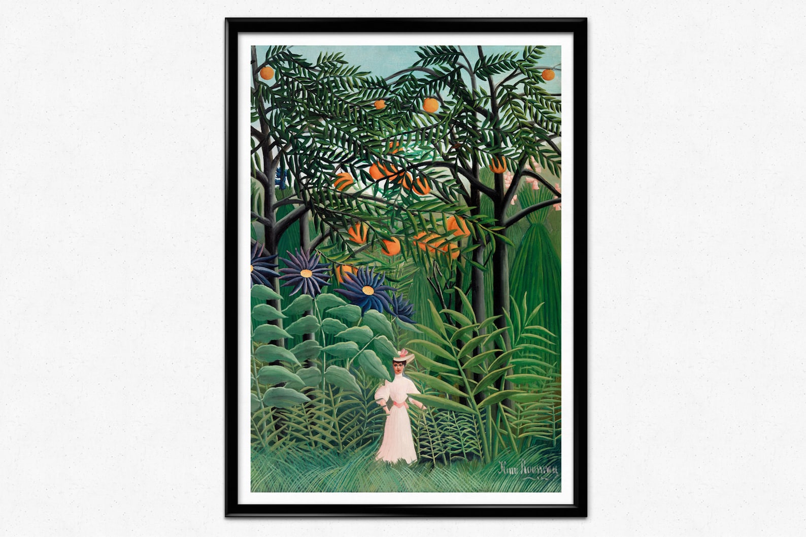 Henri Rousseau Poster, Rousseau Print, Woman Walking in an Exotic ...