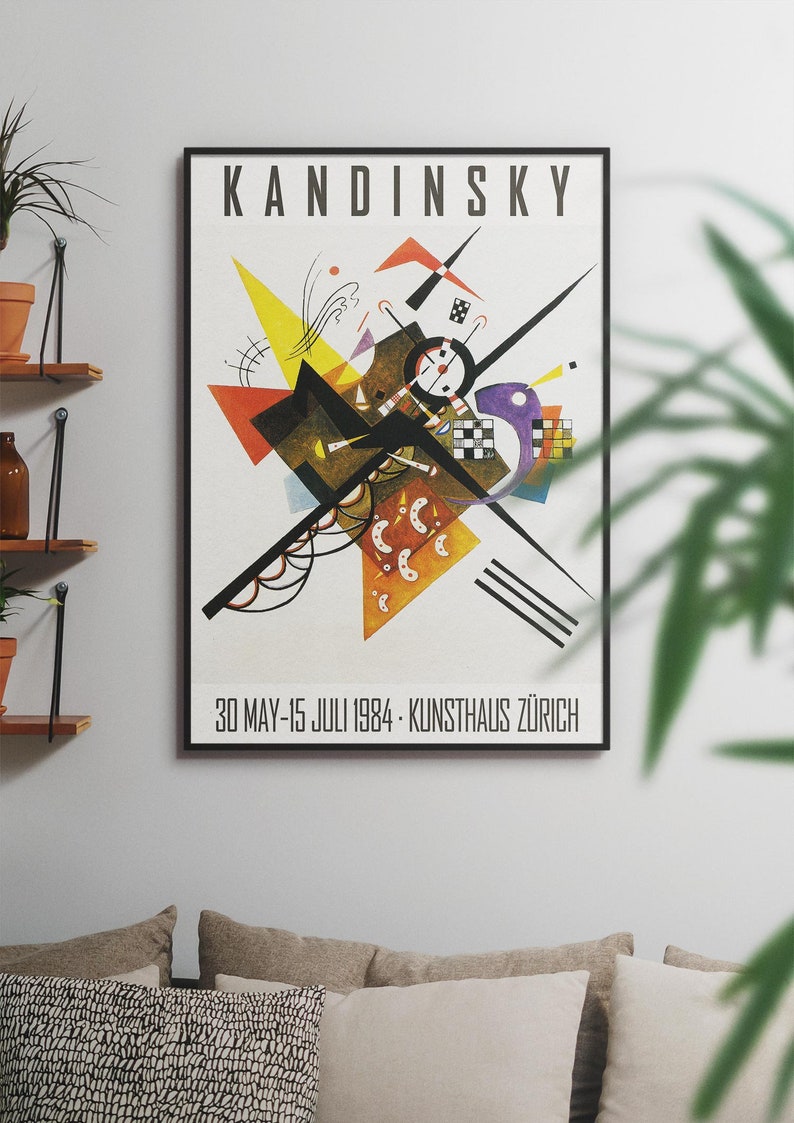 Kandinsky Exhibition Poster Wassily Kandinsky on White - Etsy