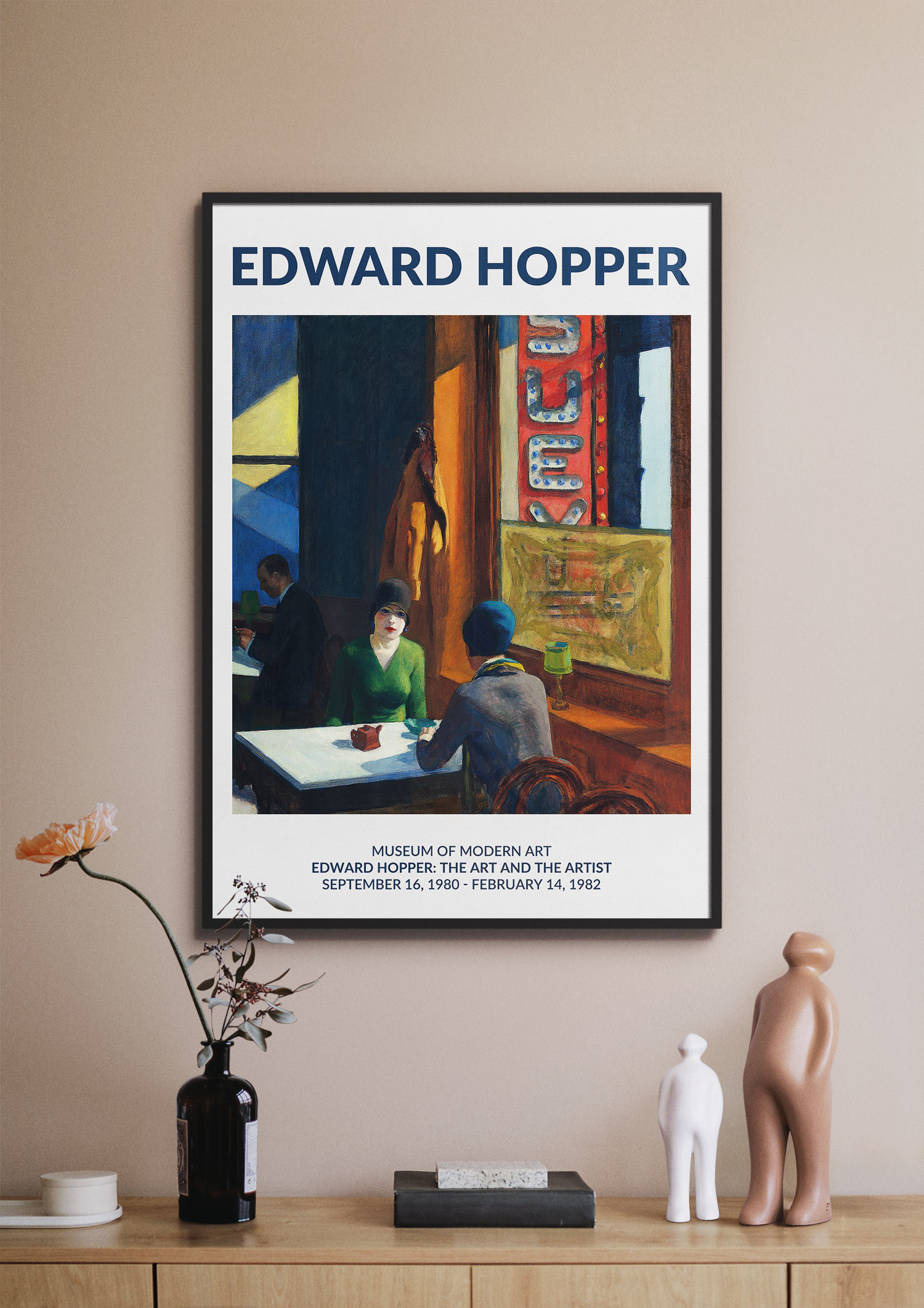 Edward Hopper Print Set, Exhibition Posters, Chop Suey & Cape Cod ...