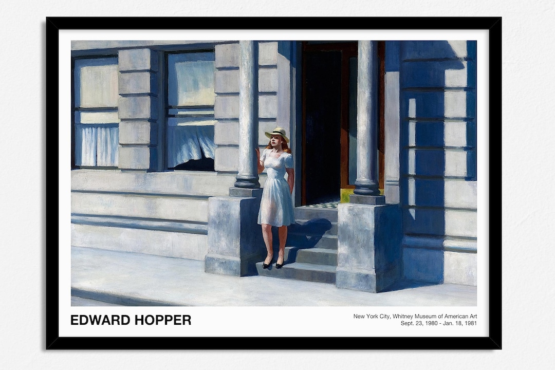 Edward Hopper Summertime Art Print, Exhibition Poster, American Realist ...
