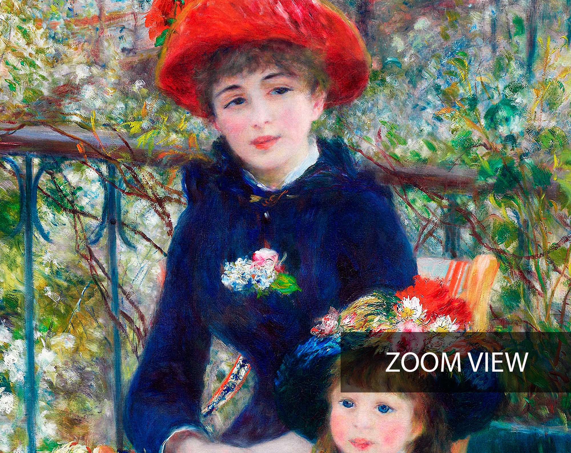 Renoir the Two Sisters Poster, Pierre-auguste Renoir Painting ...