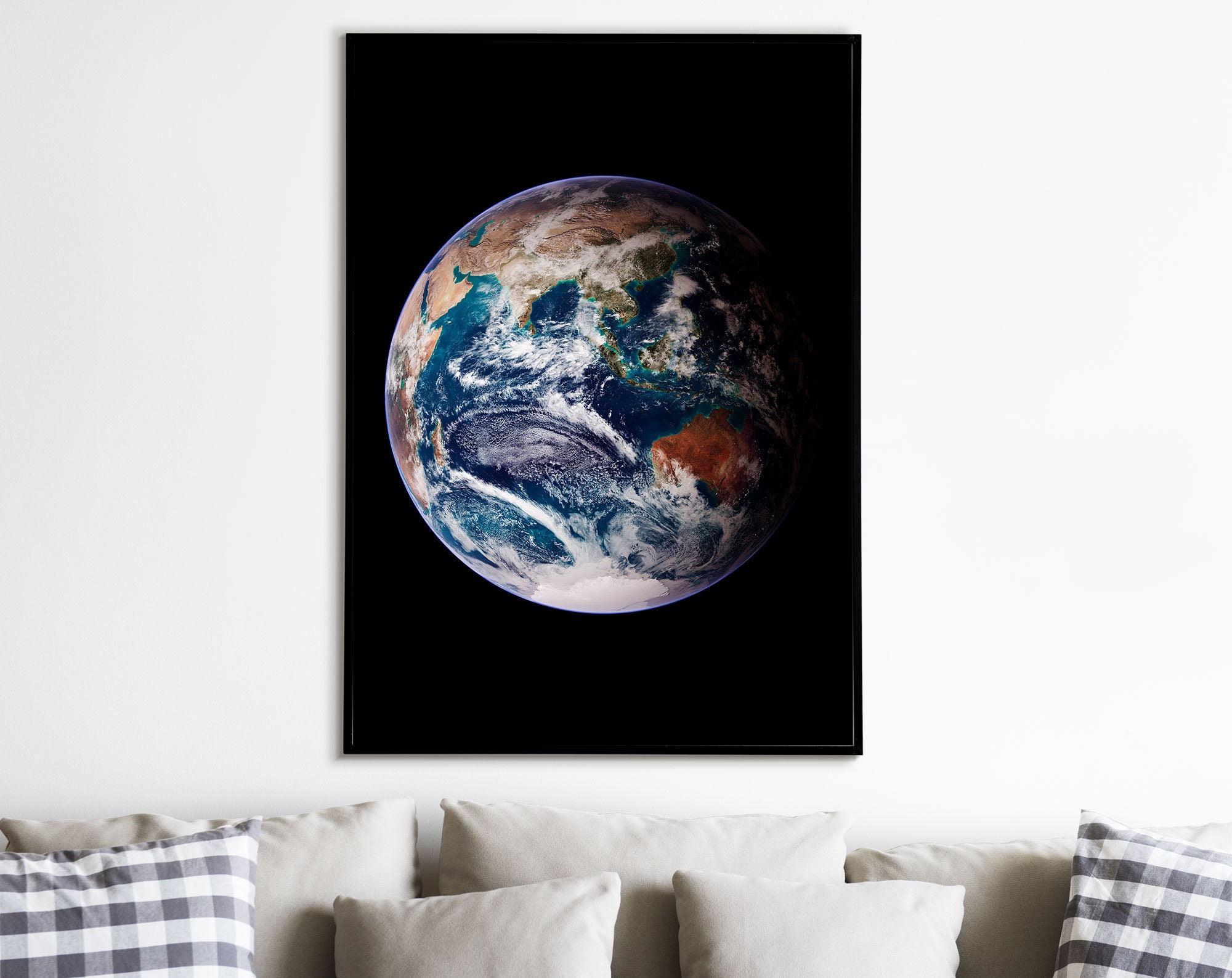Earth From Space Poster NASA Earth Picture Continents From | Etsy