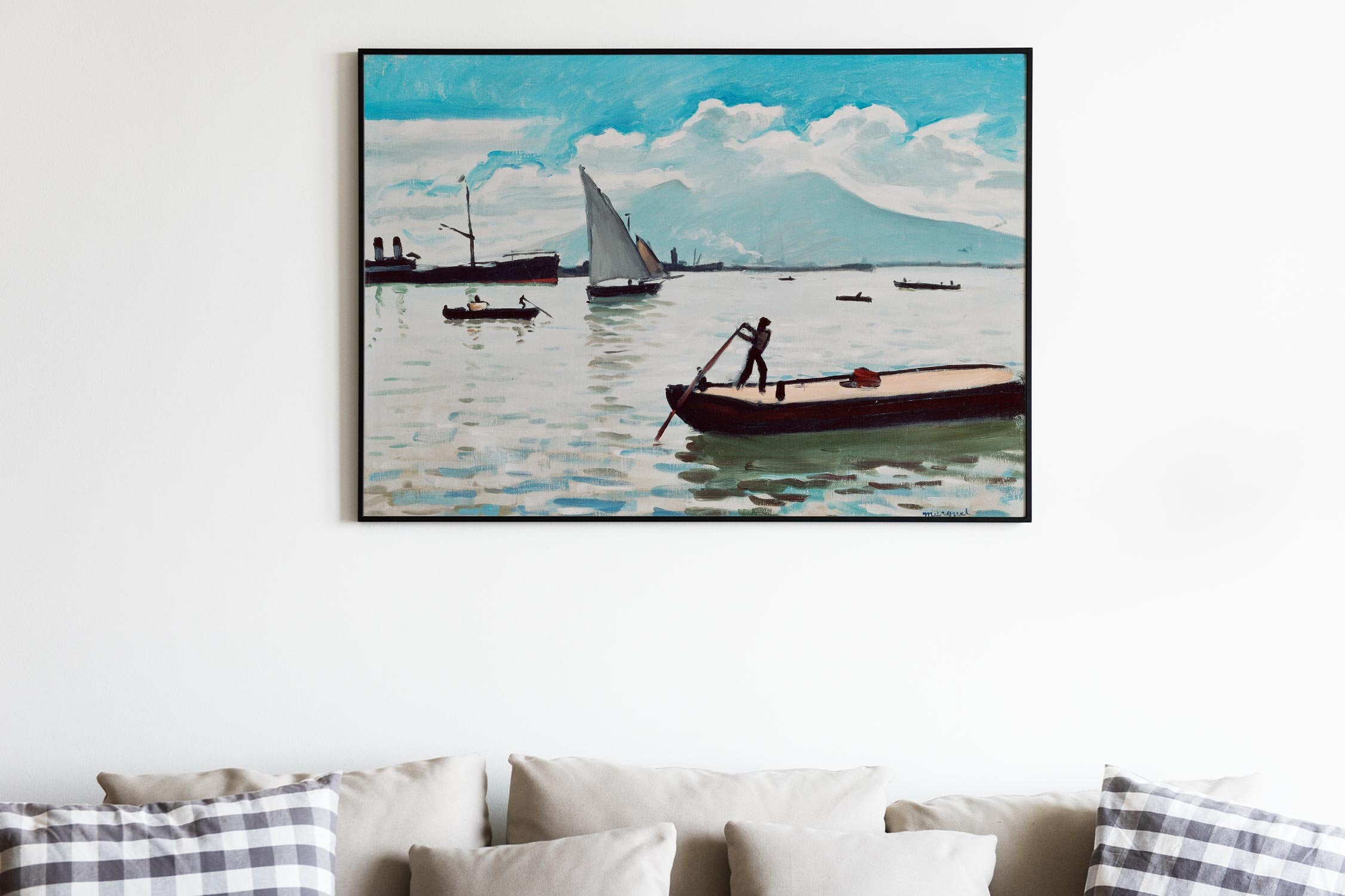 Vintage Sea Painting Albert Marquet Bay of Naples Summer - Etsy