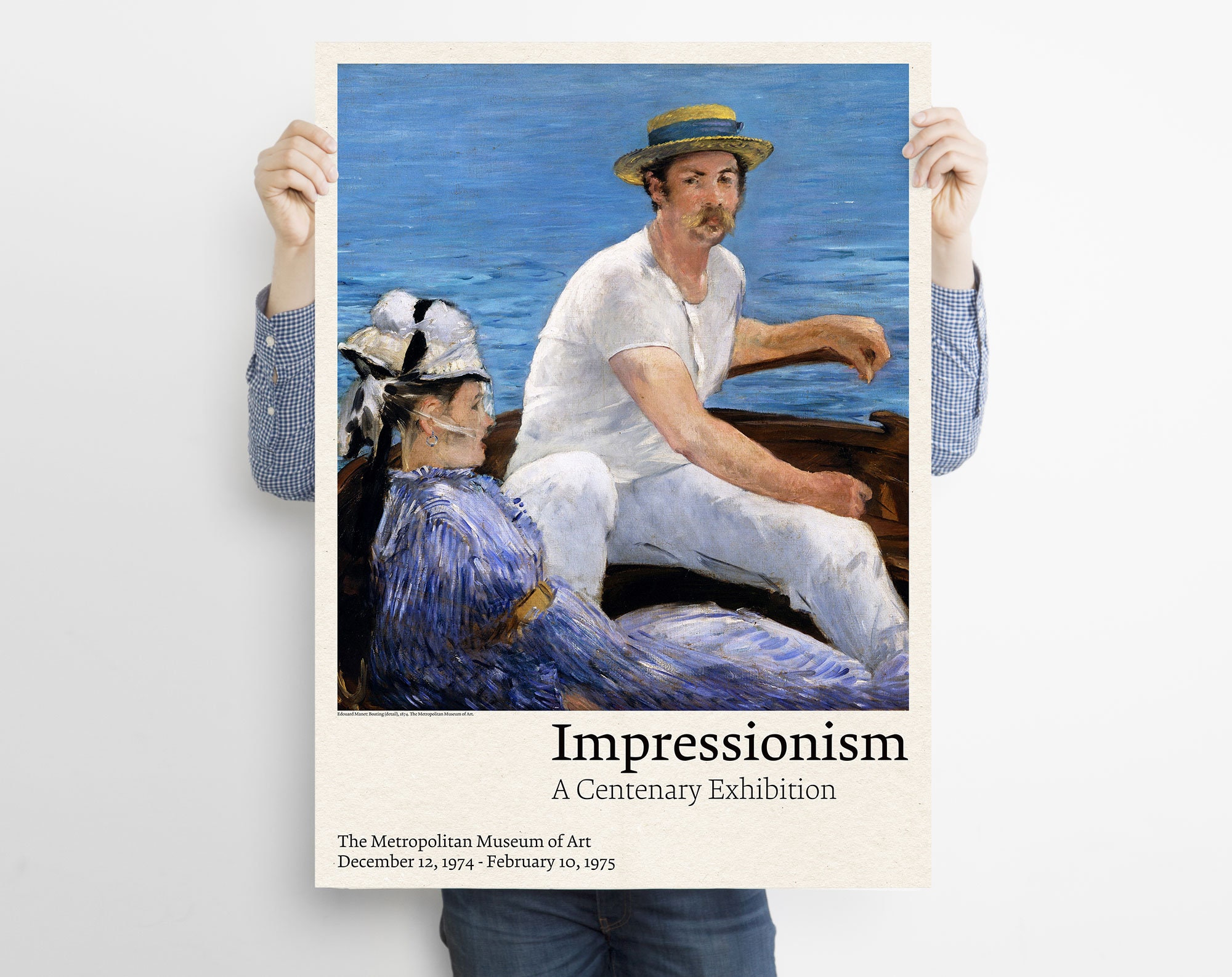 Manet Exhibition Poster Edouard Manet Boating Print Museum | Etsy