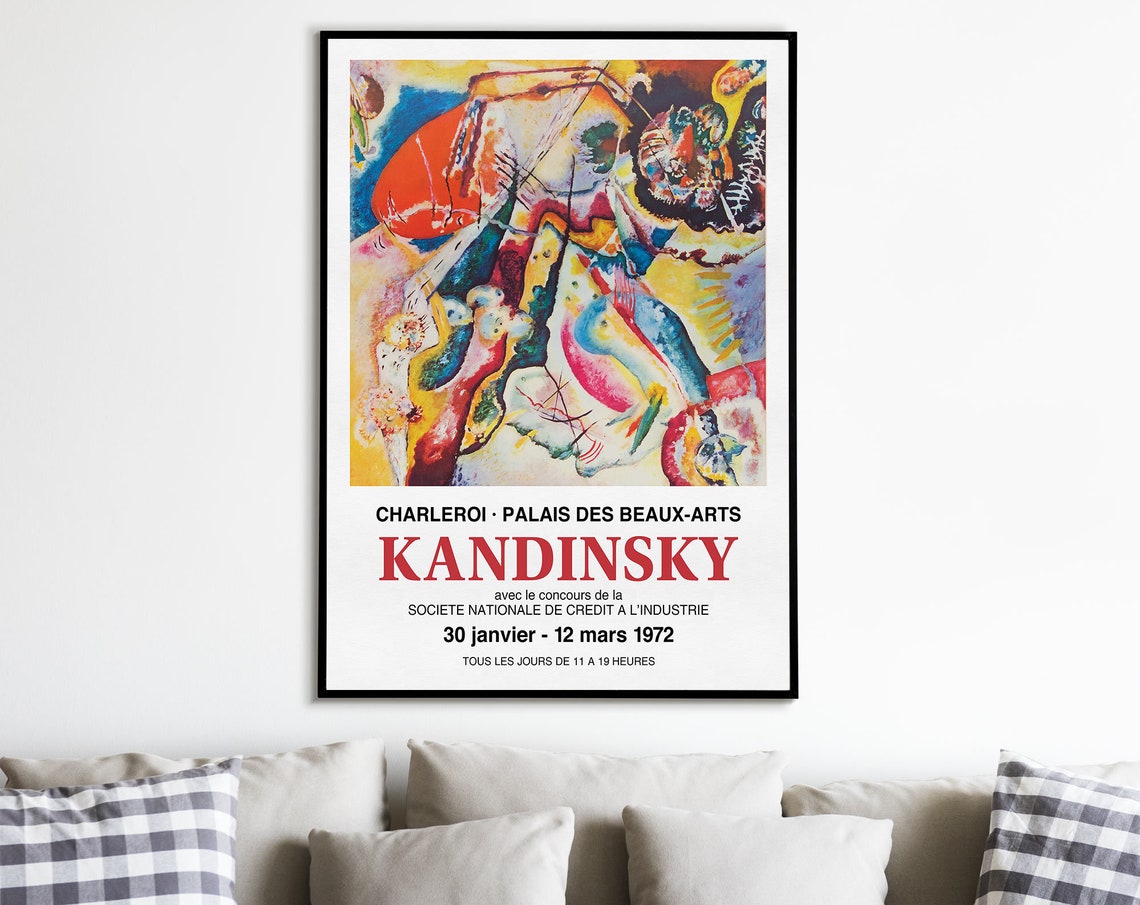 Kandinsky Exhibition Poster Kandinsky Art Print Orange | Etsy