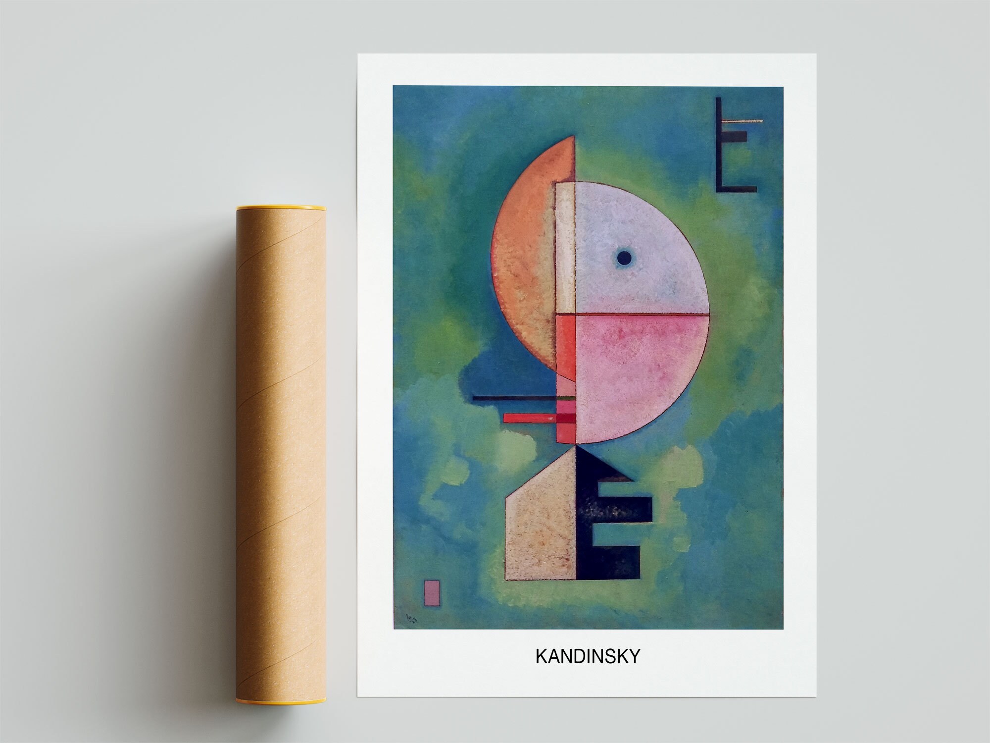 Kandinsky Upward Print, Wassily Kandinsky Poster, Empor, Vintage ...
