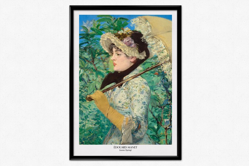 Edouard Manet Print, Exhibition Poster, Spring Painting, French Female ...