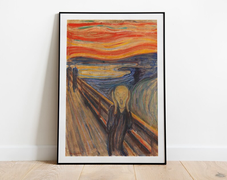 Edvard Munch The Scream Poster The Scream Print | Etsy