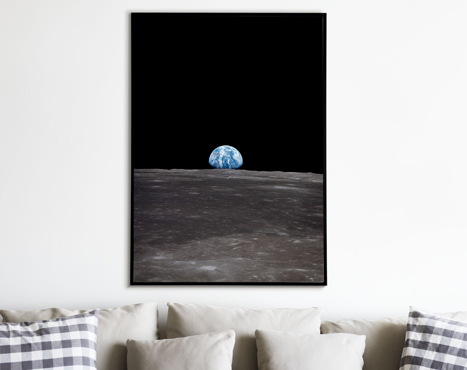 NASA Poster Earth Rising Photo Moon Landing Space Picture - Etsy