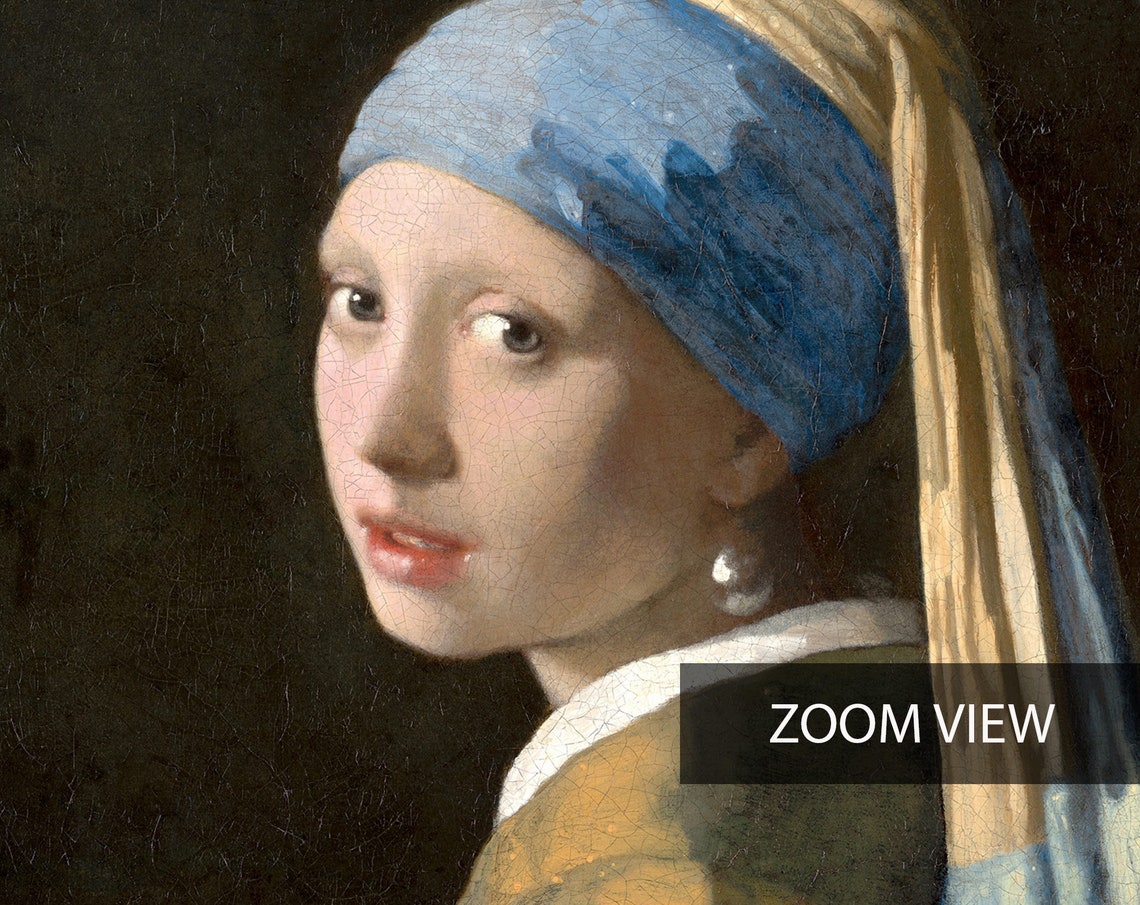Girl With a Pearl Earring Poster Johannes Vermeer Exhibition | Etsy