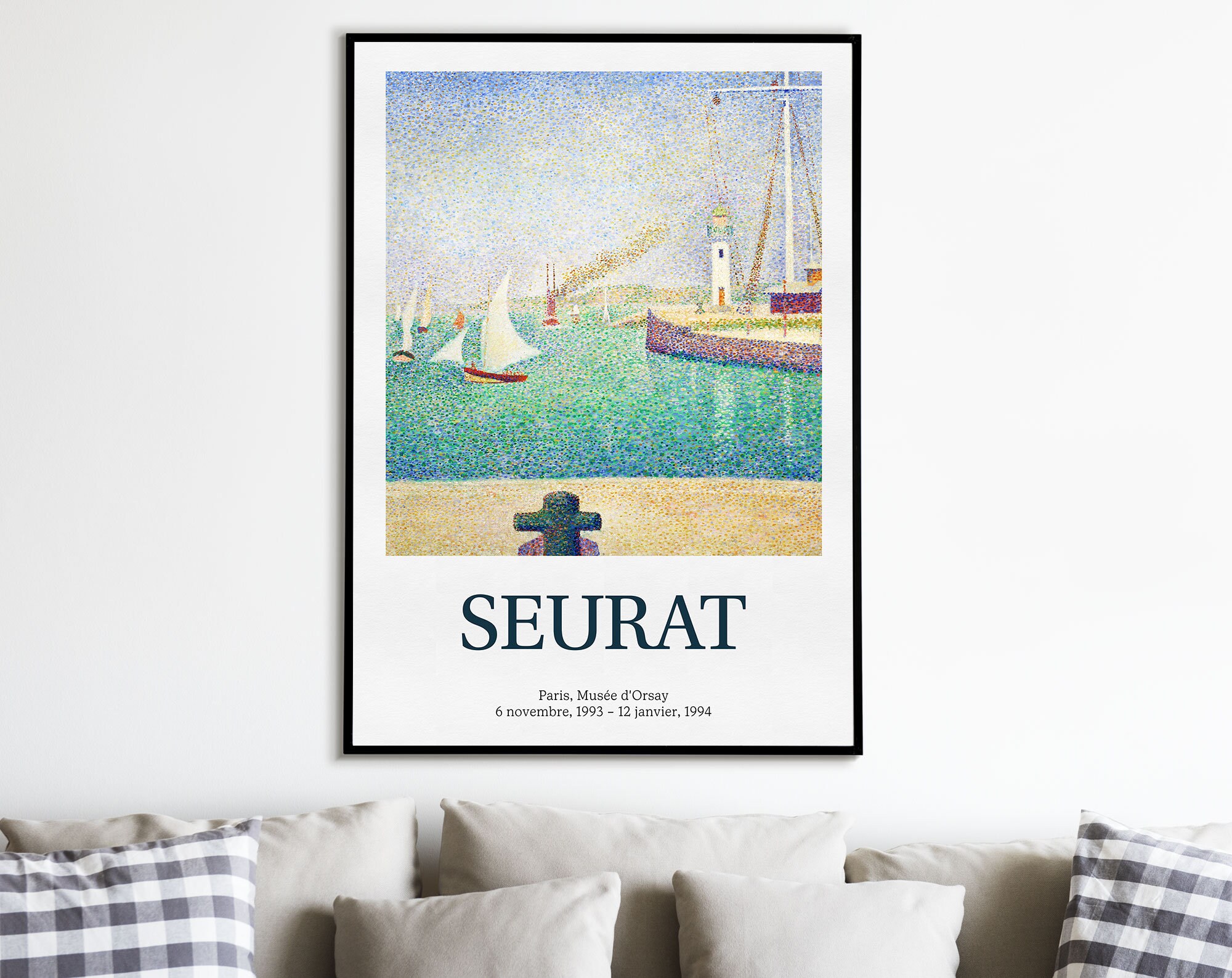 Georges Seurat Poster Exhibition Art Print Entrance of the | Etsy