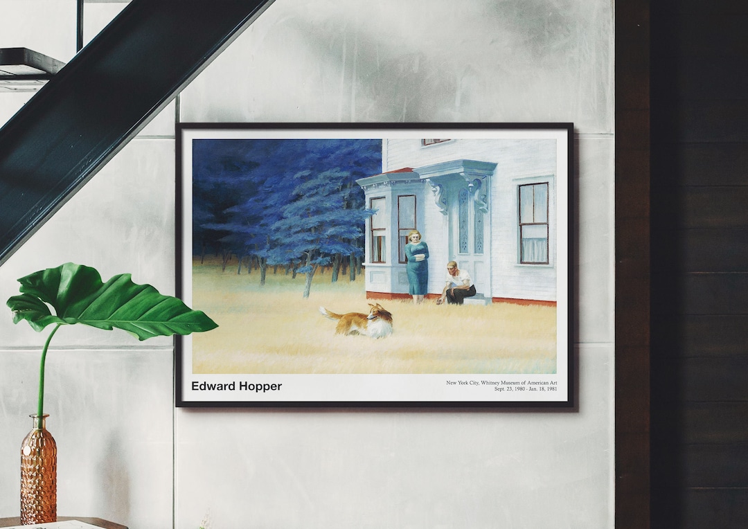 Edward Hopper Print, Exhibition Poster, Cape Cod Evening, American ...