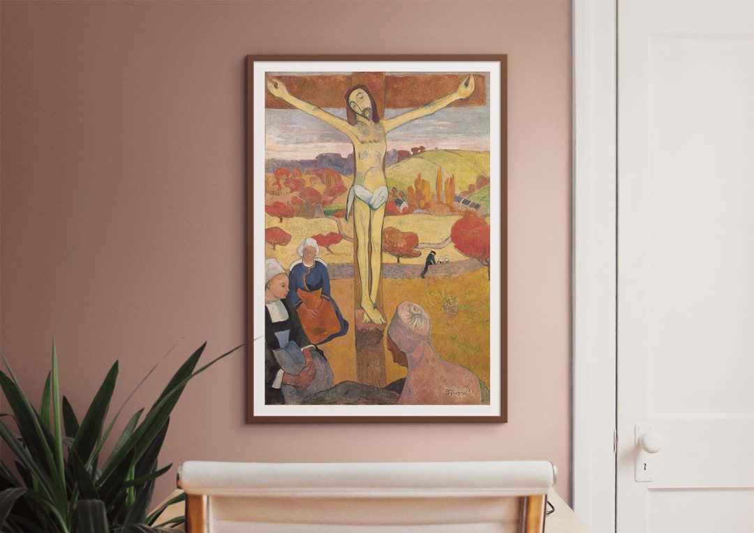 Gauguin Yellow Christ Print Impressionist Painting, Paul Gauguin ...
