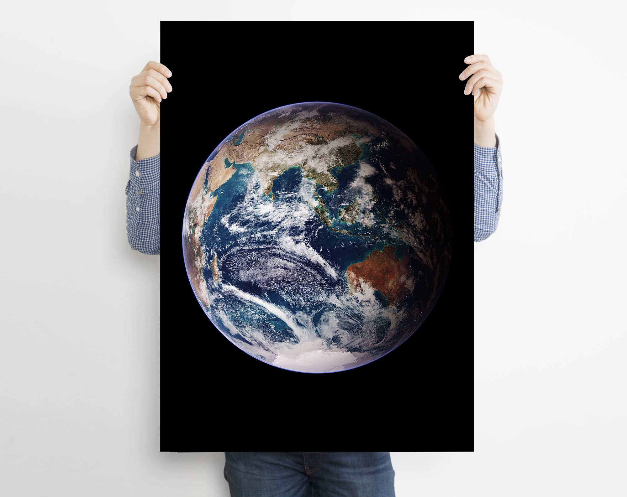 Earth From Space Poster NASA Earth Picture Continents From | Etsy