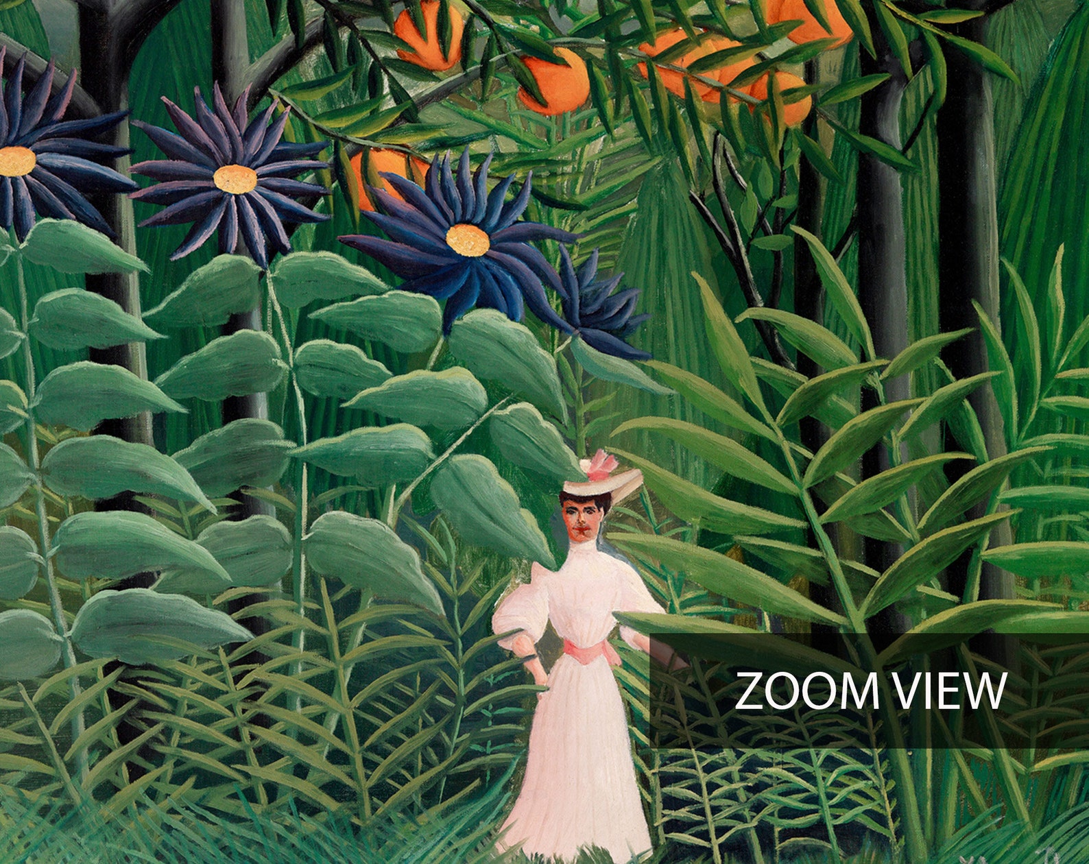 Henri Rousseau Poster, Rousseau Print, Woman Walking in an Exotic ...