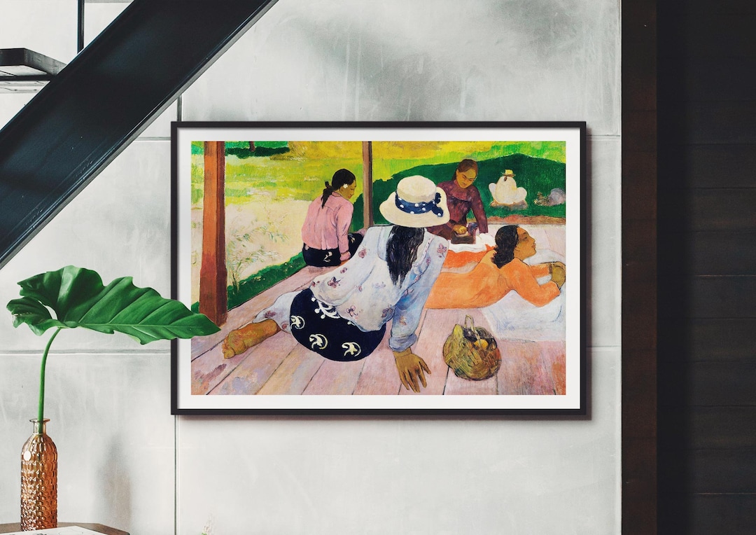 Gauguin Print the Siesta Poster Vivid Impressionist Painting, Paul ...