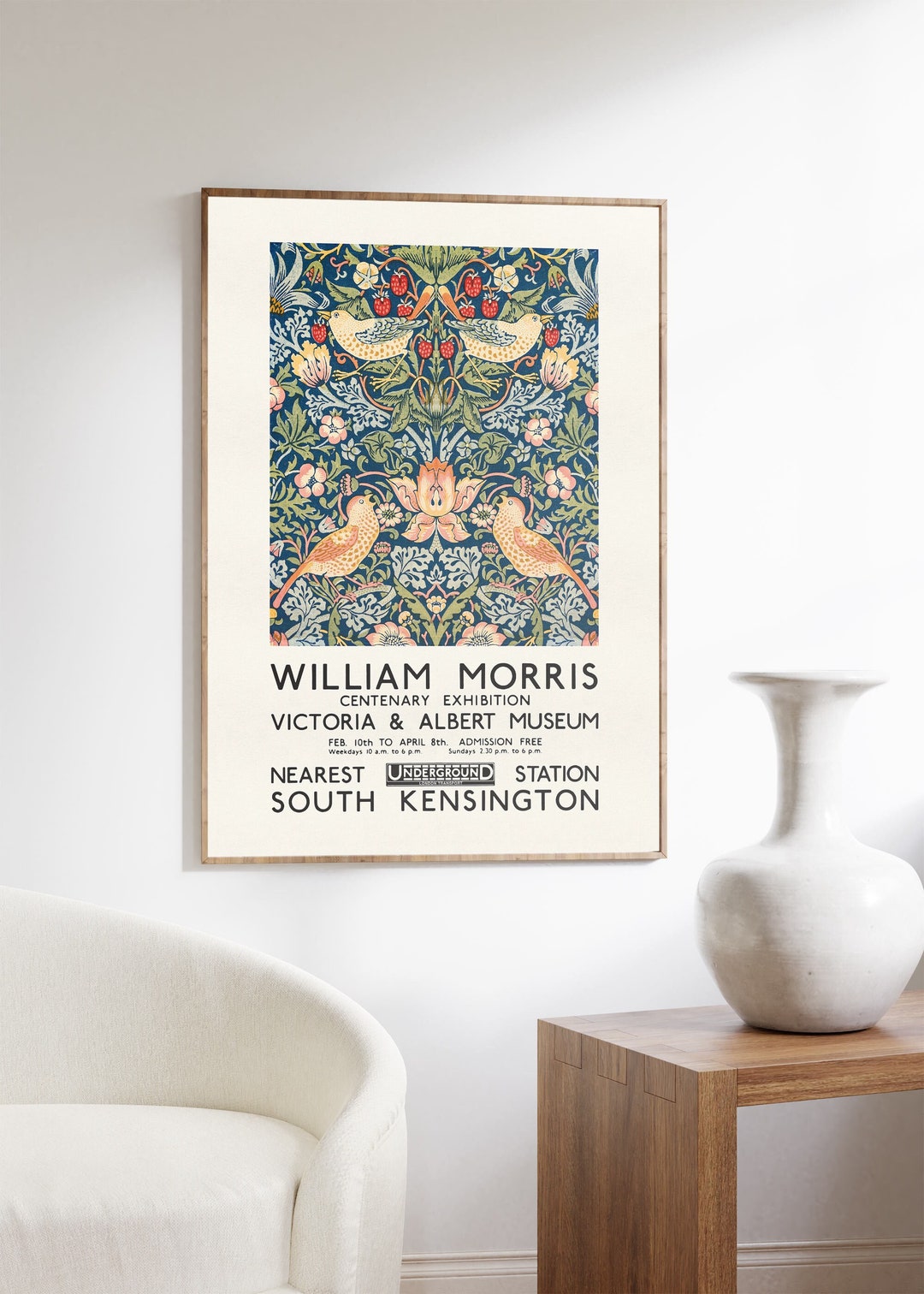 William Morris Strawberry Thief Print - Victoria and Albert Museum ...