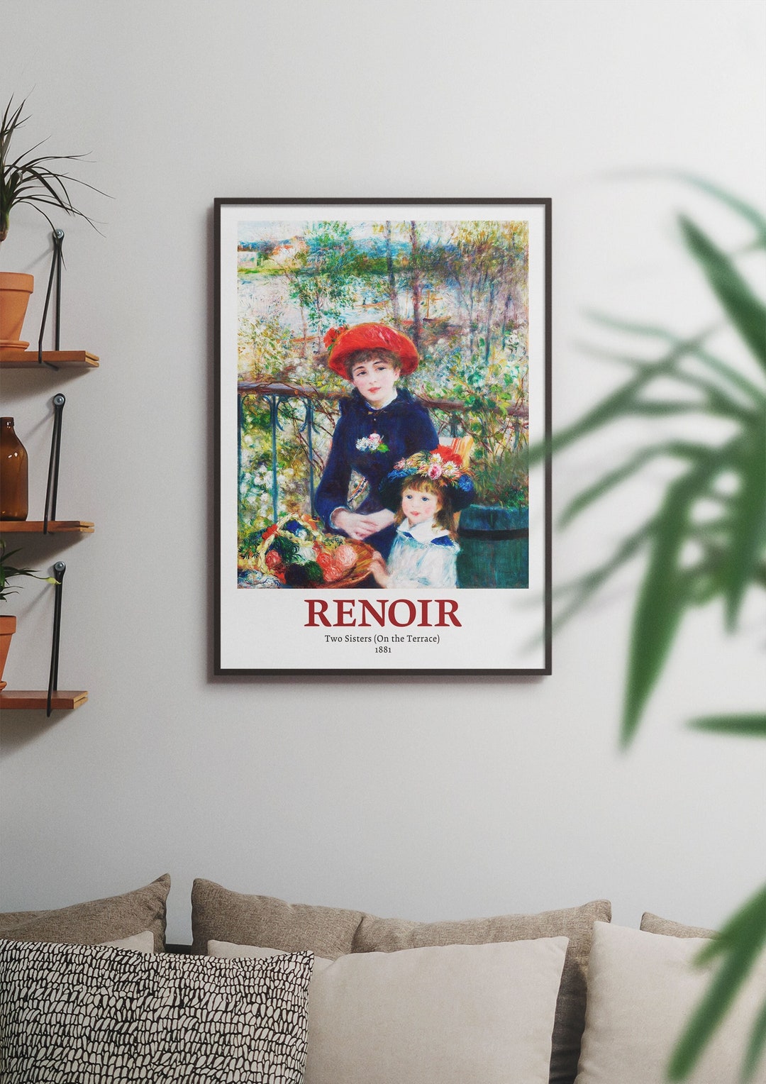 Renoir Print Two Sisters Art Poster, Pierre Auguste Renoir ...