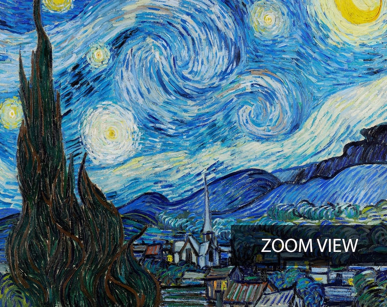 Van Gogh Exhibition Poster Vincent Van Gogh the Starry Night | Etsy