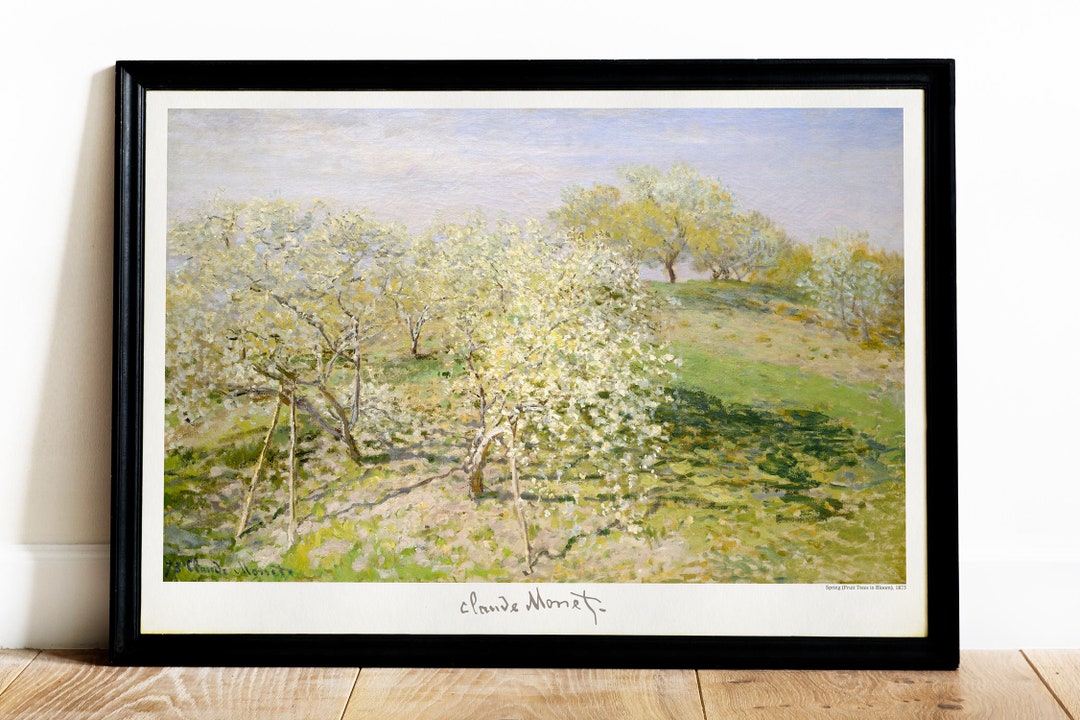 Claude Monet Print, Monet Spring Painting, Spring Trees in Bloom ...