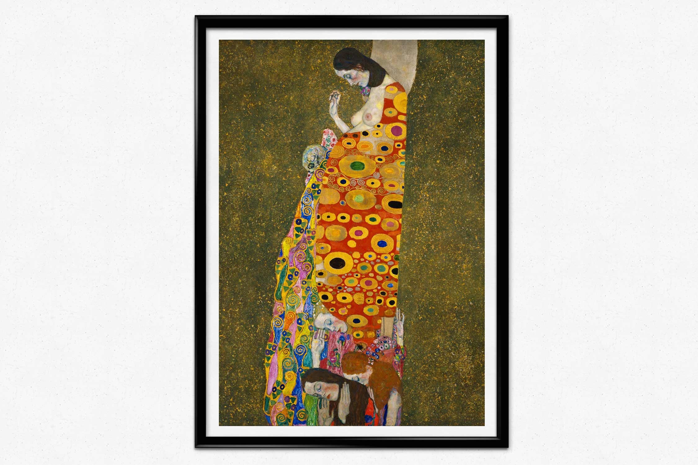 Gustav Klimt of 3 Art Prints, Klimt Art Posters, the Kiss, Hope ...