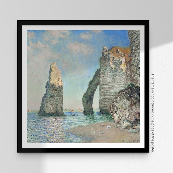 Claude Monet Art Print the Cliffs at Étretat Famous - Etsy