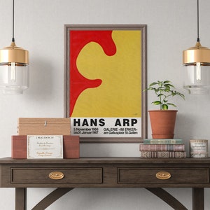 Hans Arp Exhibition Print, Jean Arp Poster, Hans Arp St Gallen 1966-67 ...