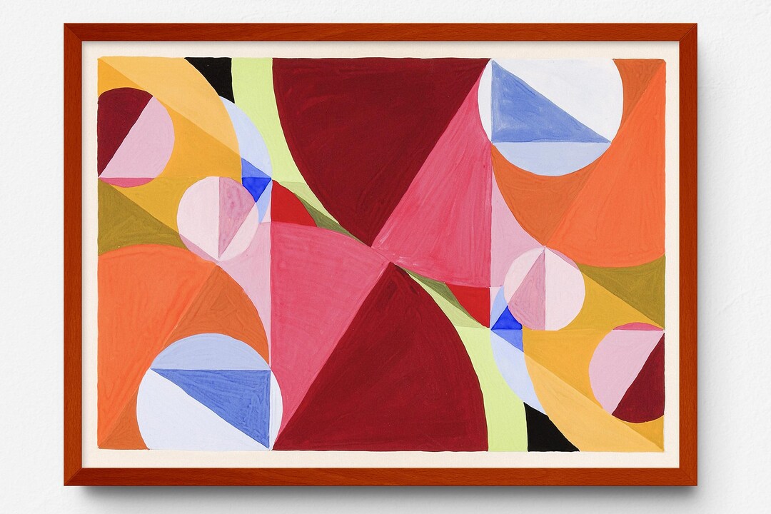 Joseph Schillinger Modern Abstract Art Print, Poster, Watercolour ...