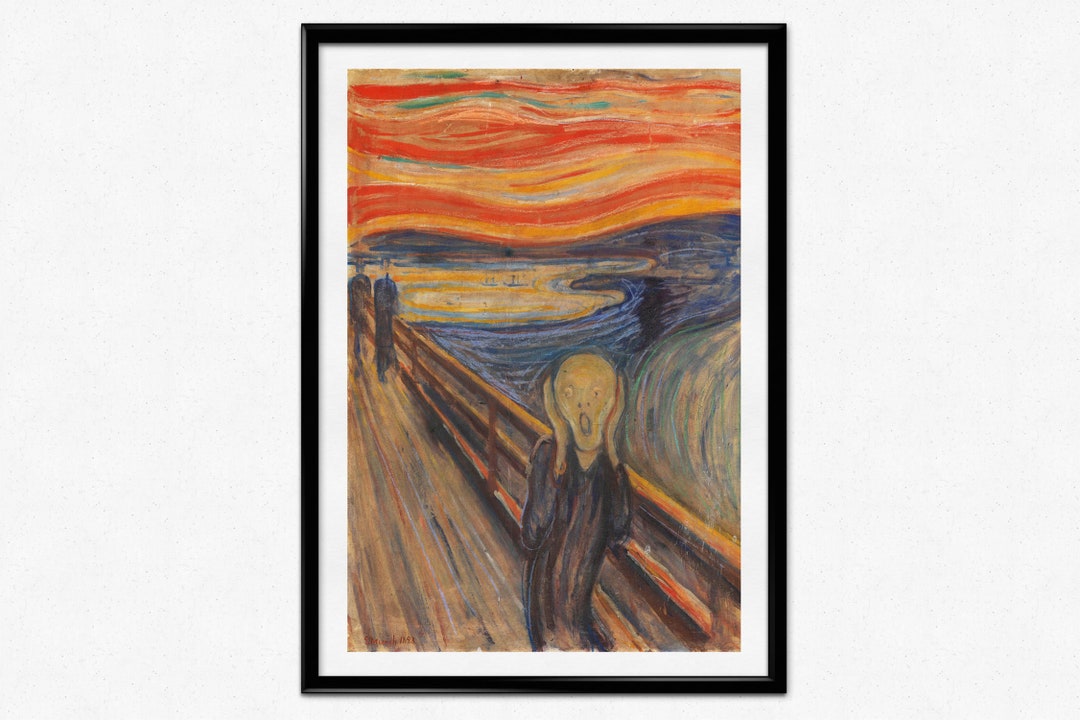 Edvard Munch the Scream Poster, the Scream Print, Expressionism, Der ...