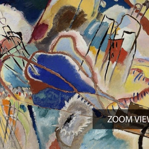 Kandinsky Print Exhibition Poster Abstract Painting Kandinsky Cannons ...