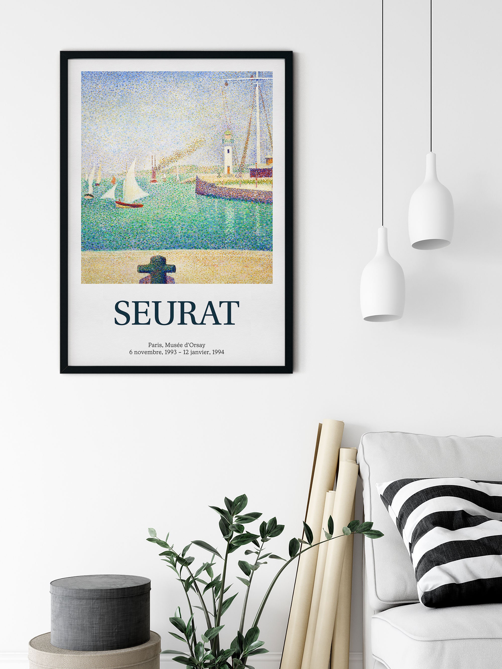 Georges Seurat Poster Exhibition Art Print Entrance of the | Etsy