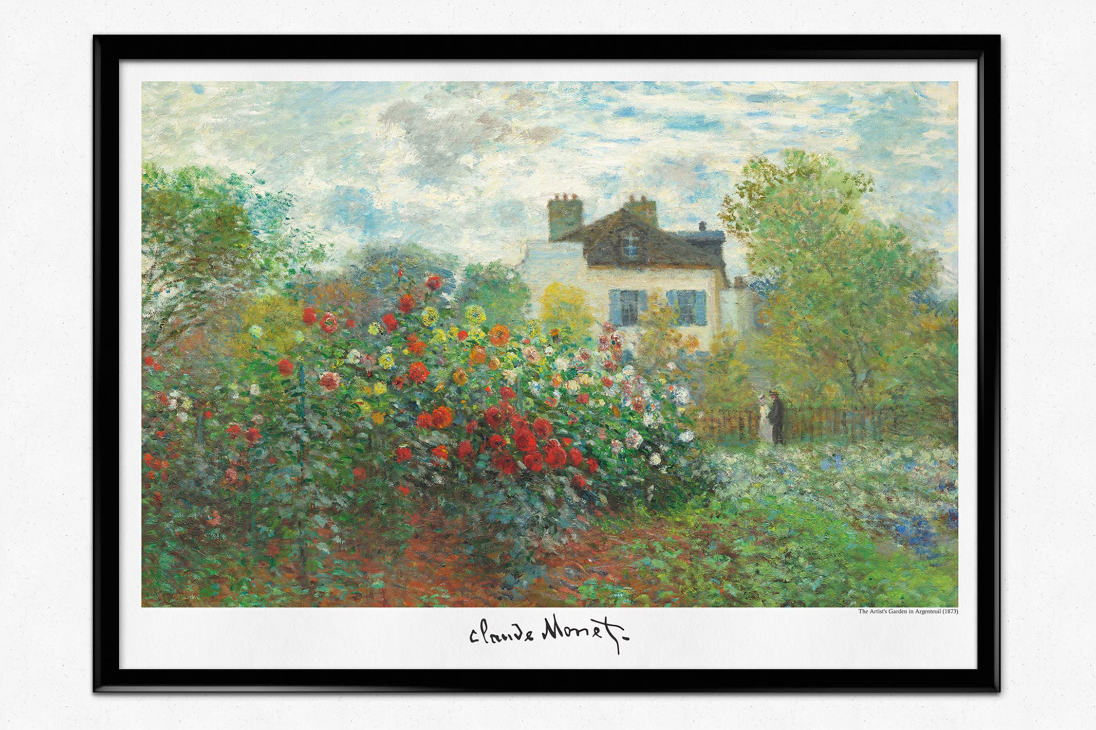 Monet Exhibition Poster, Claude Monet Print, the Artist's Garden in ...