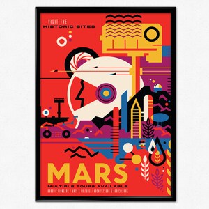 NASA Poster, Space, Astronomy, Mars, Nasa Visions of the Future Series ...