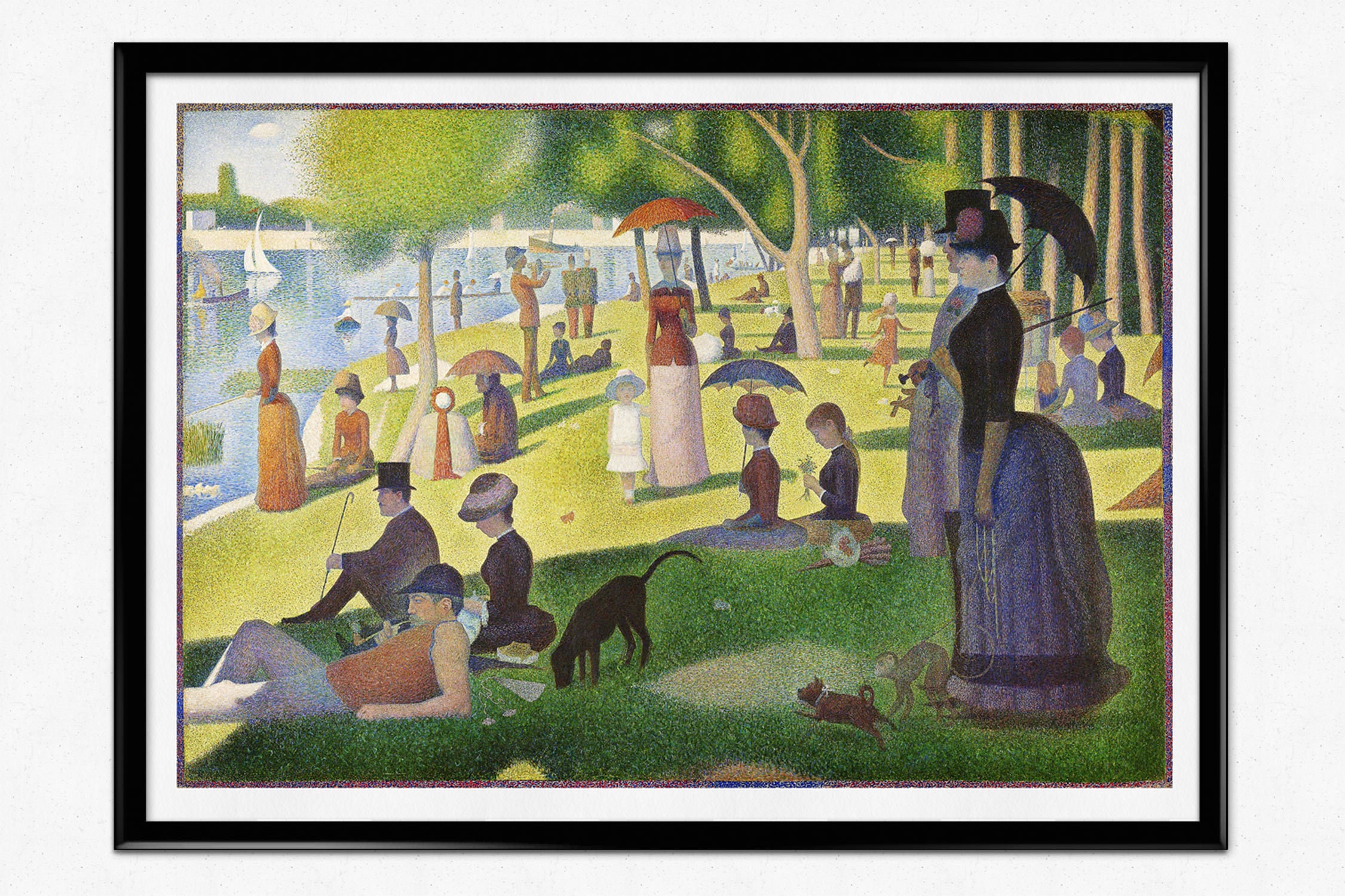 Georges Seurat Poster Exhibition Art Print A Sunday on La - Etsy