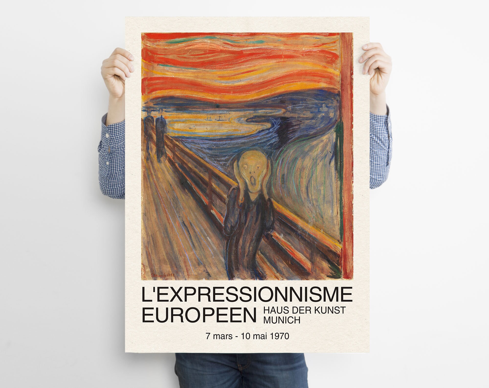 Expressionism Exhibition Poster Edvard Munch the Scream - Etsy