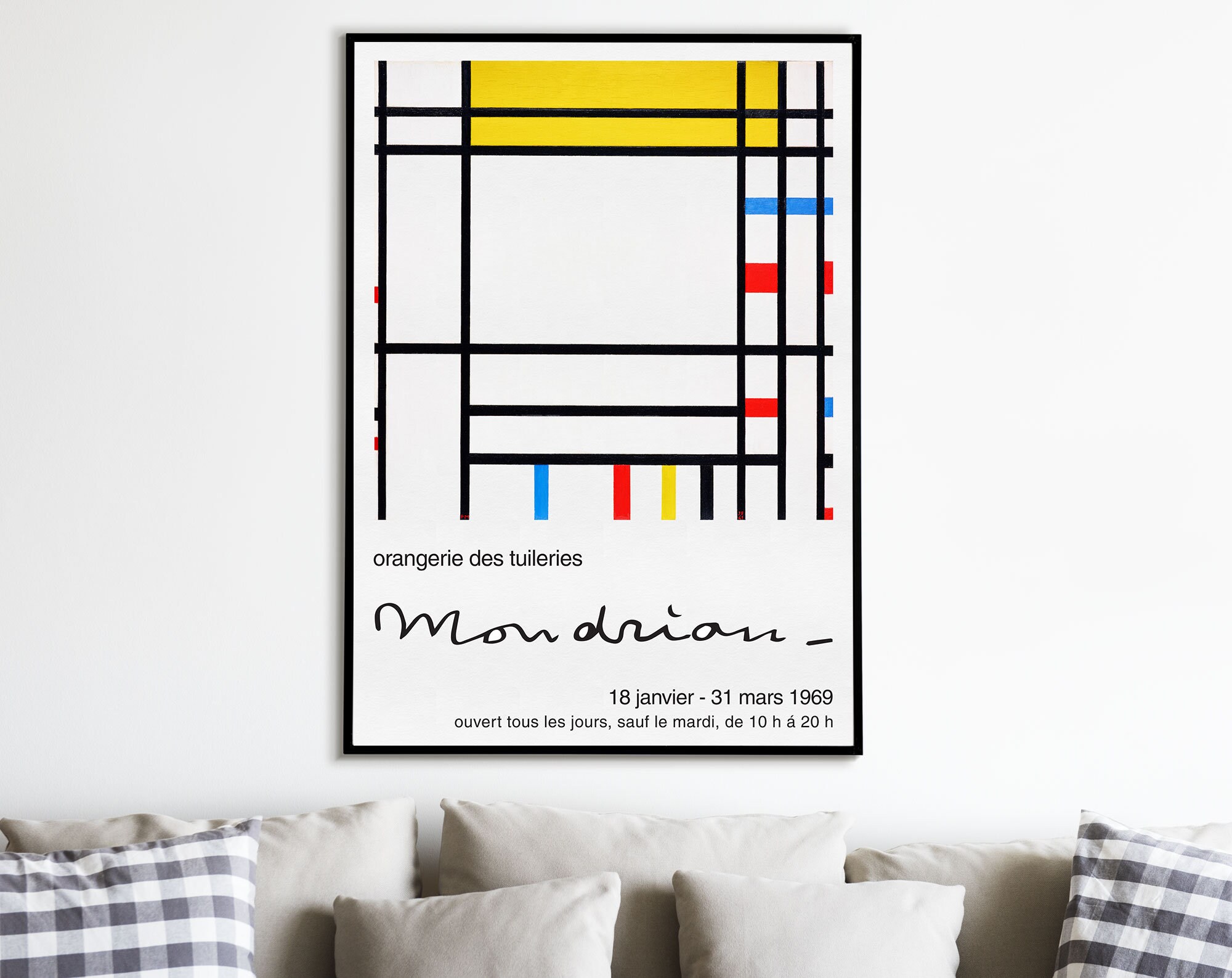 Piet Mondrian Poster Mondrian Print Place De La Concorde - Etsy UK