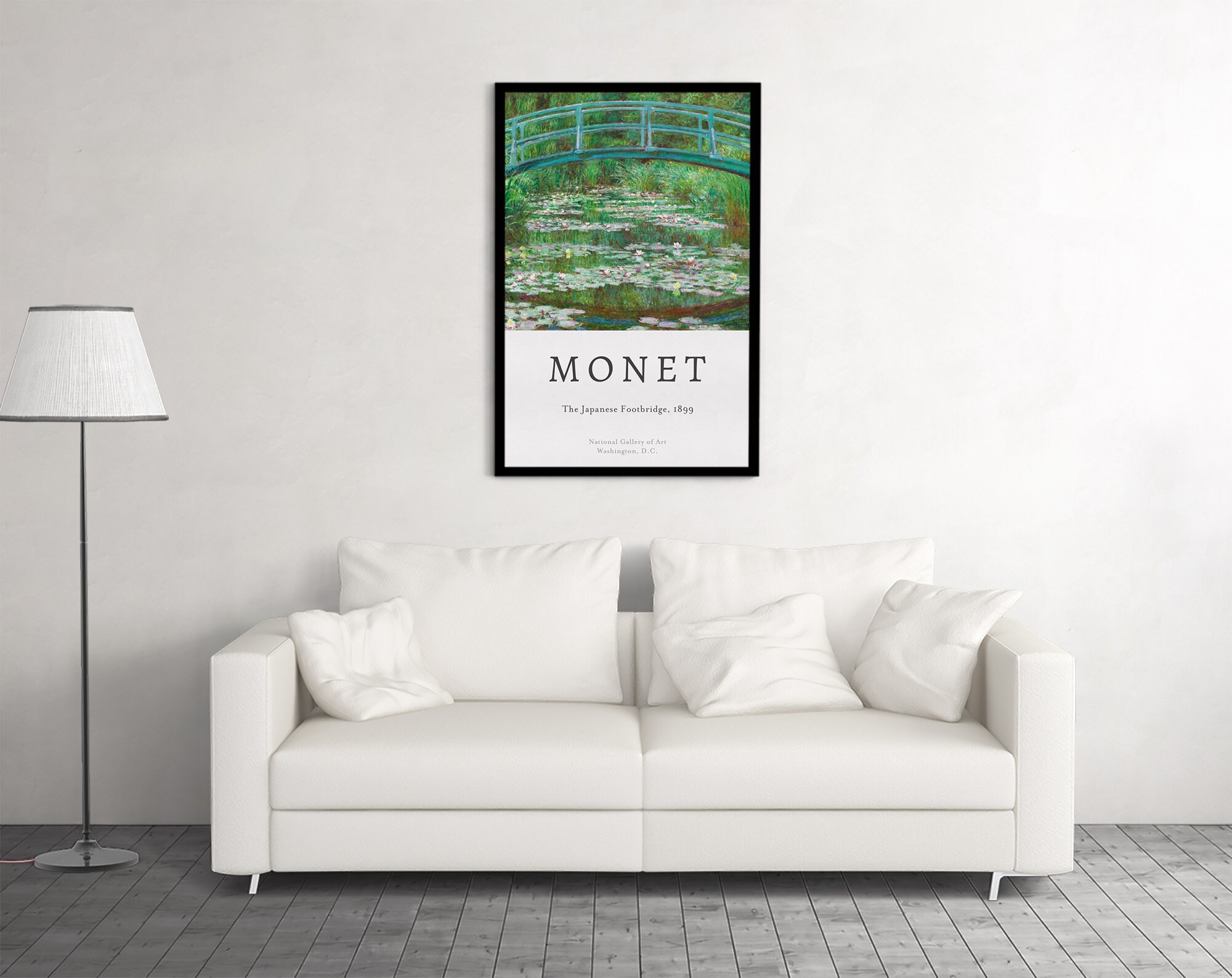 Claude Monet Exhibition Poster, Monet Japanese Footbridge ...
