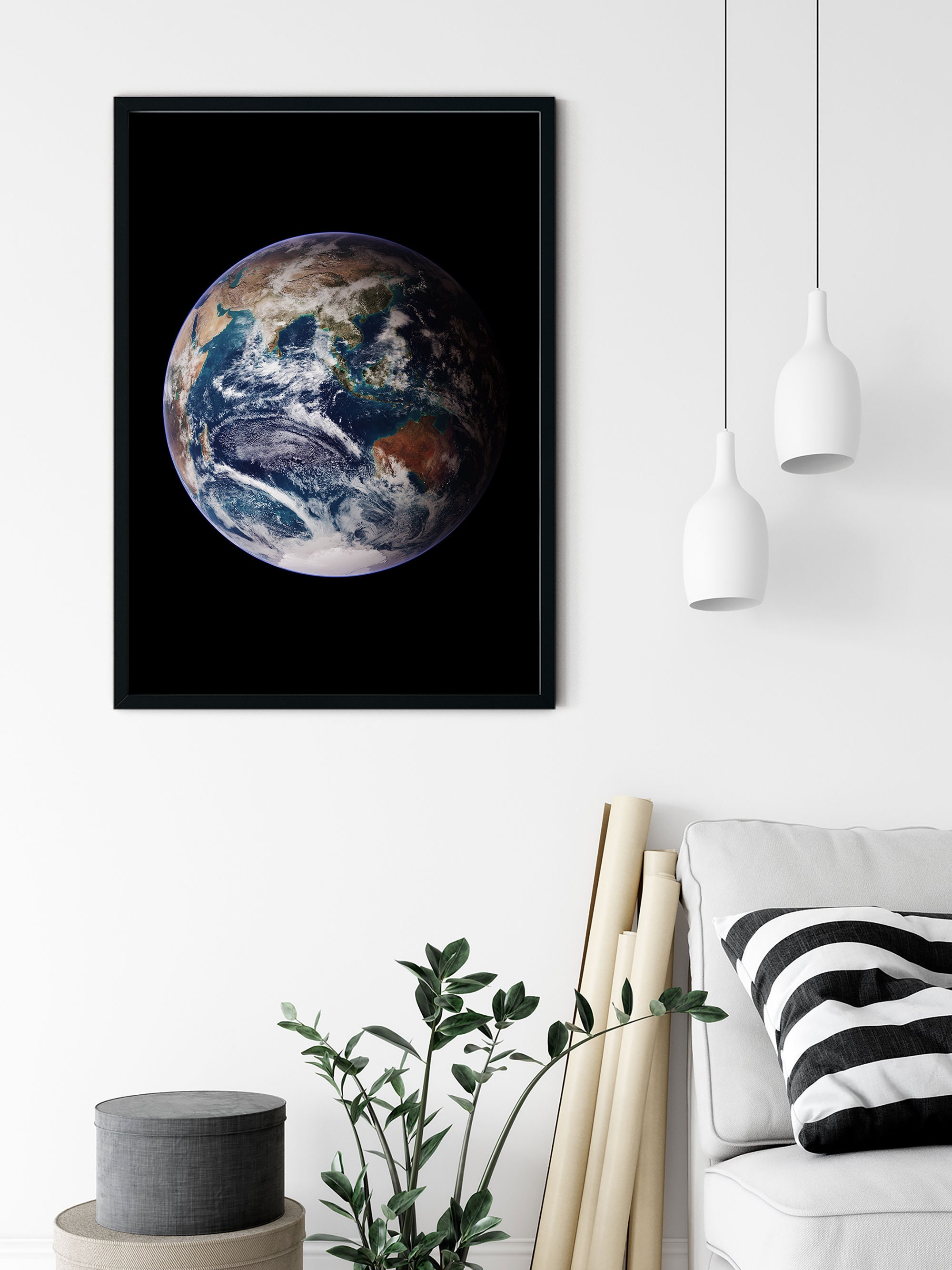 Earth From Space Poster NASA Earth Picture Continents From | Etsy