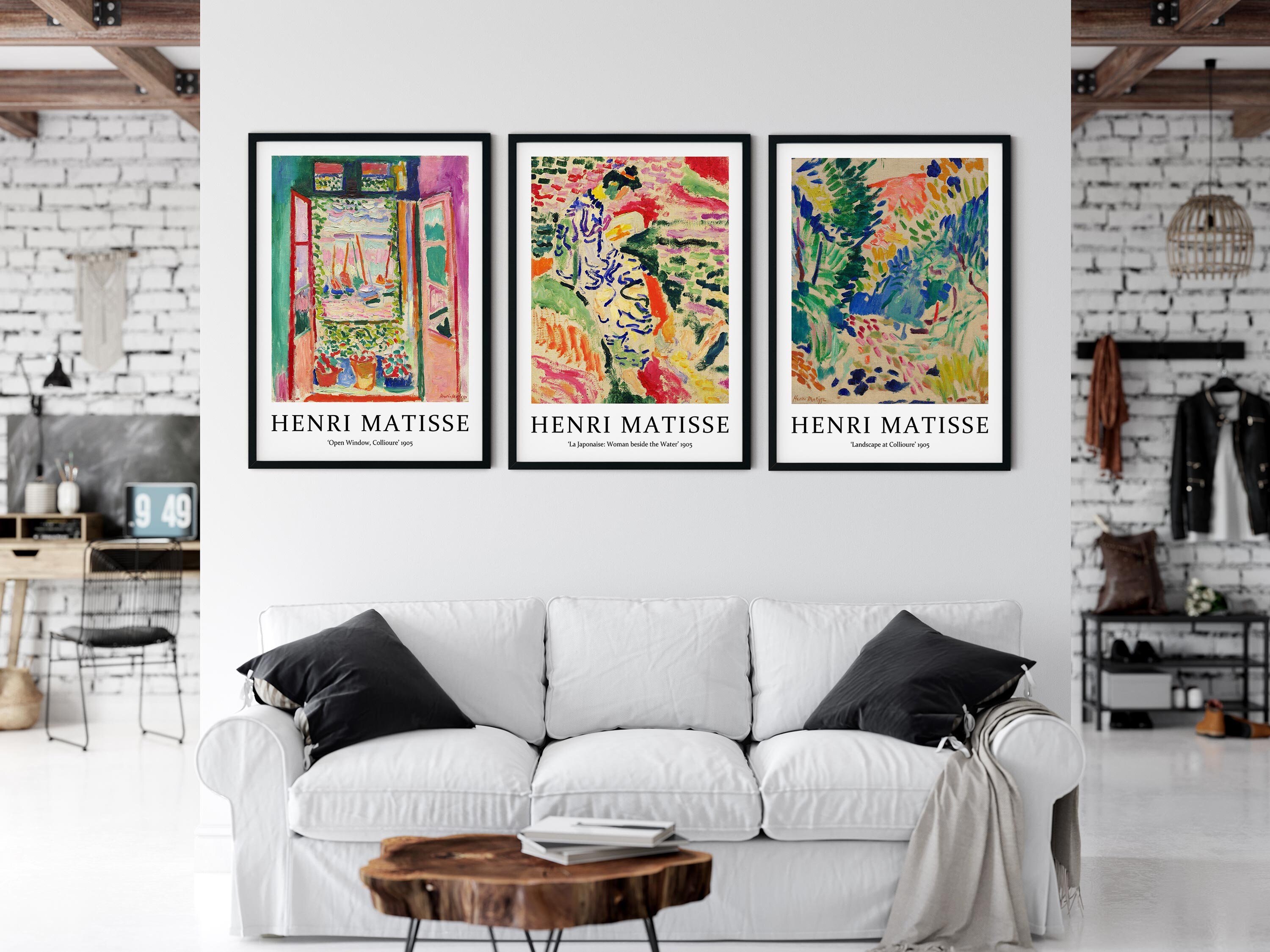 Matisse Set of 3 Art Posters, Matisse Set of Prints, Open Window ...
