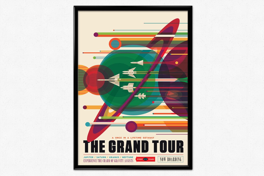 NASA Poster, Space, Astronomy, the Grand Tour, Nasa Visions of the ...