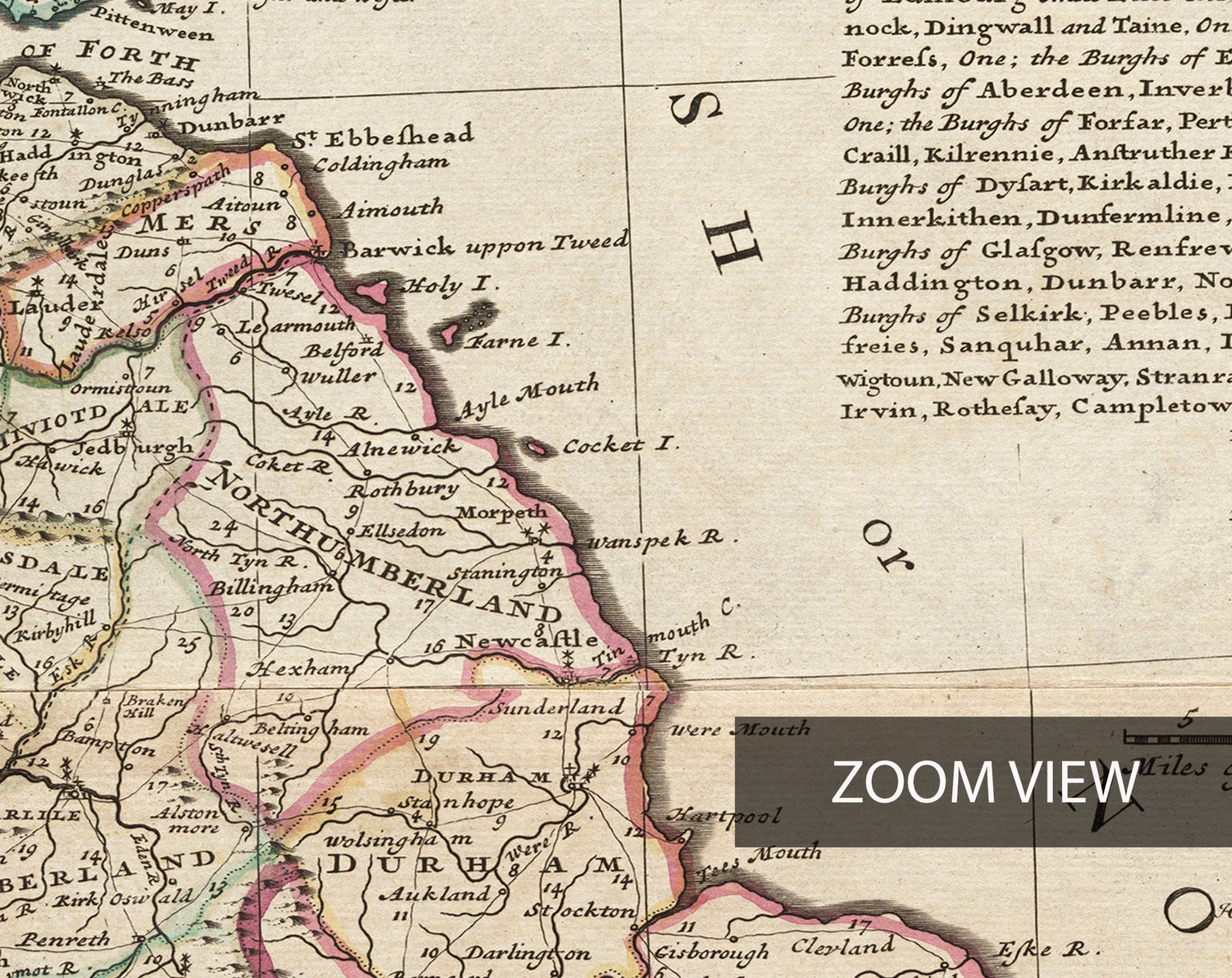 Map of Great Britain, High Resolution Reproduction of a Vintage Map ...