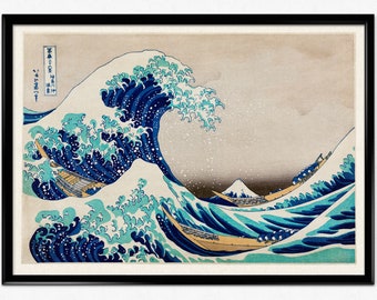 Japanese Art Print the Great Wave off Kanagawa by - Etsy