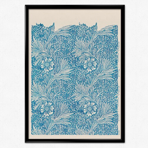William Morris Exhibition Poster Morris Flower Pattern Art - Etsy