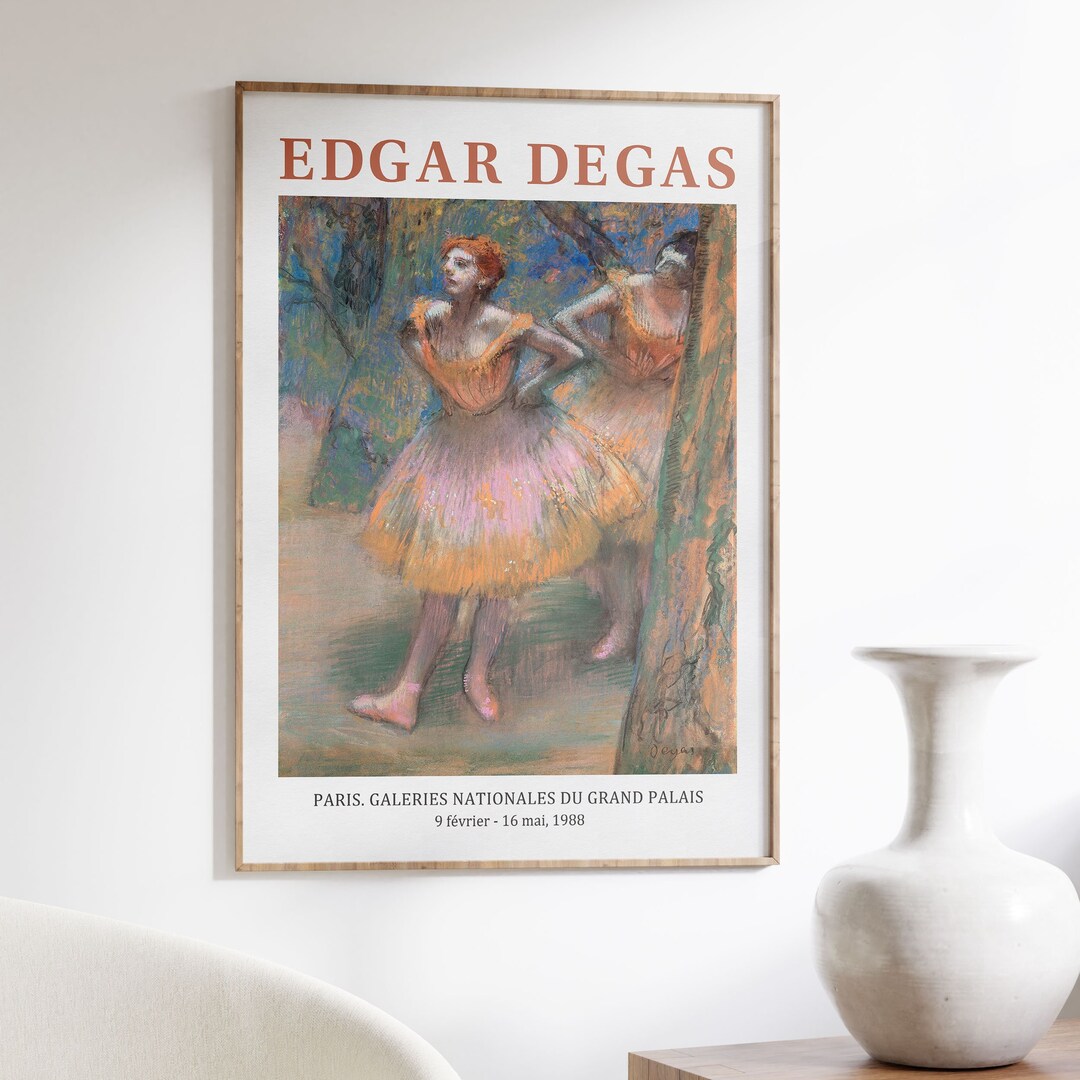 Edgar Degas Two Dancers Impressionist Exhibition Museum Poster ...