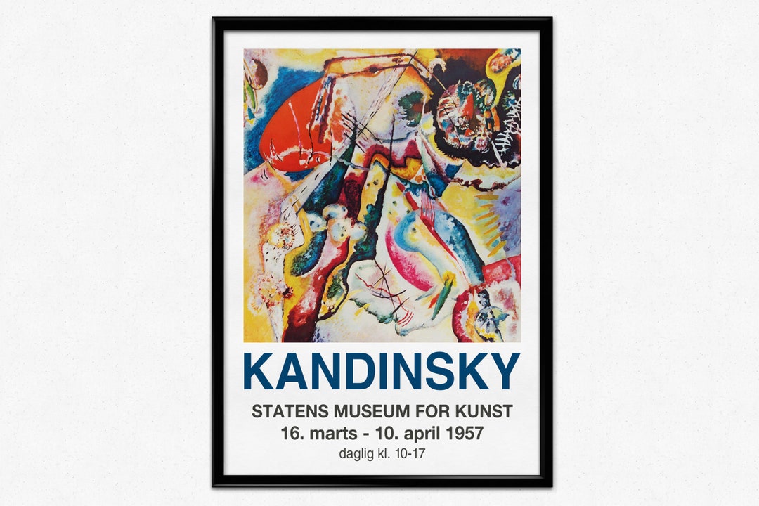 Kandinsky Print, Exhibition Poster, Abstract Painting by Wassily ...