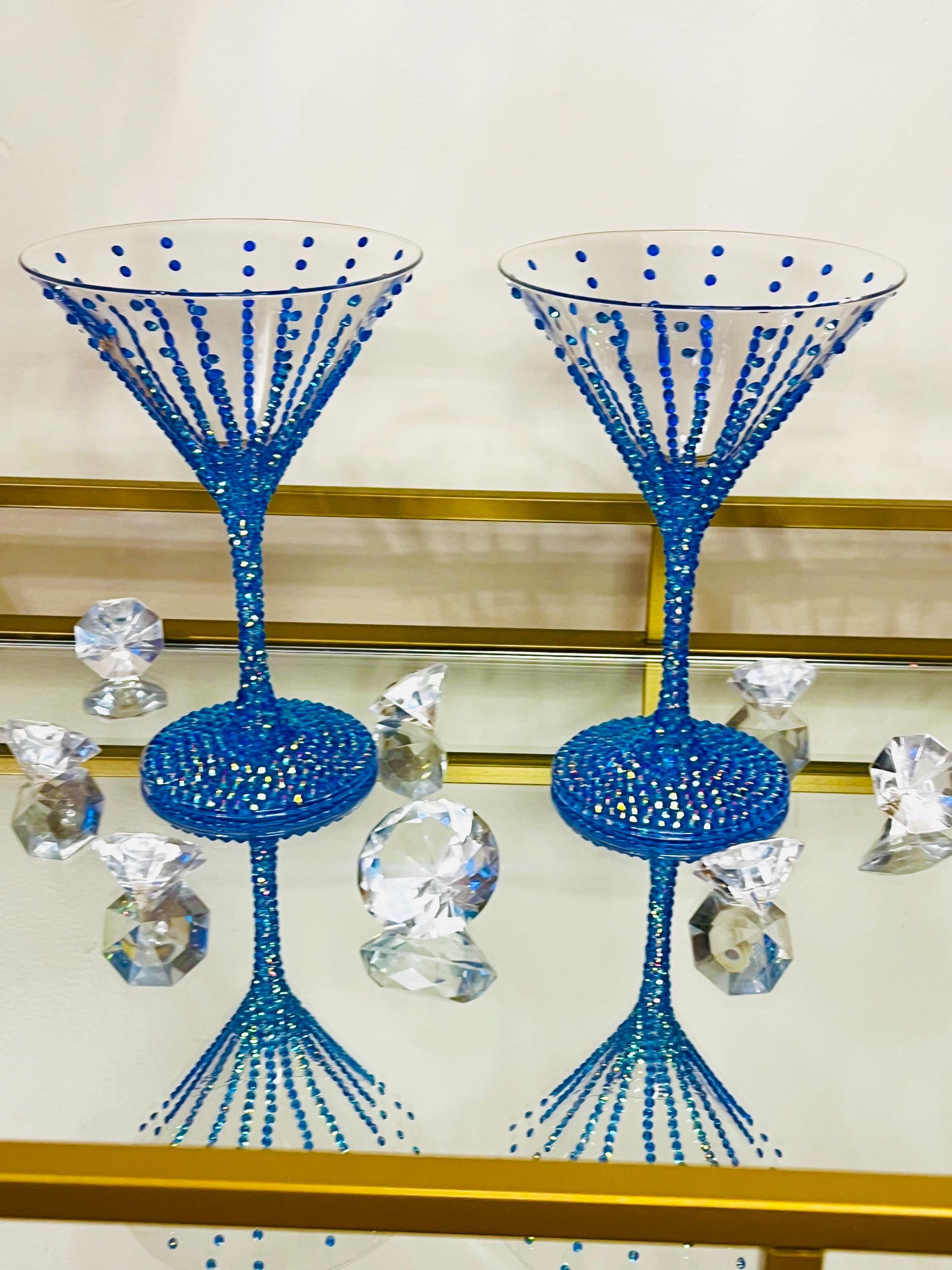 Luxury Rhinestone Martini Glass, Crate and Barrel Aspen Martini Glass ...