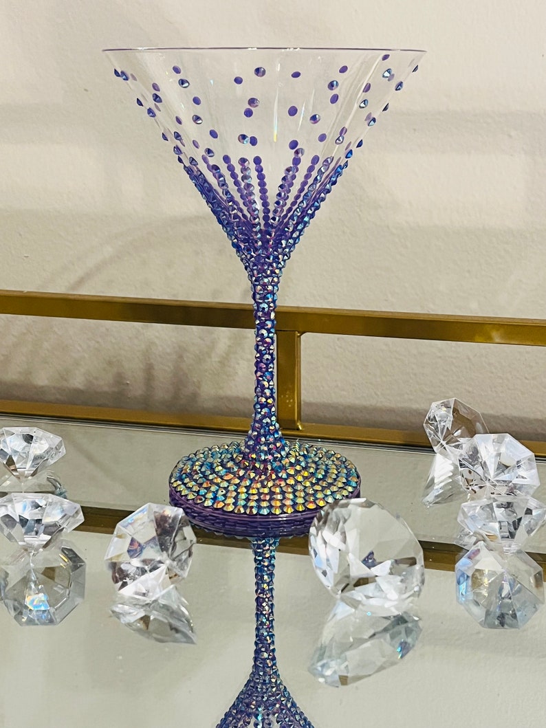 Luxury Rhinestone Martini Glass, Crate and Barrel Aspen Martini Glass ...