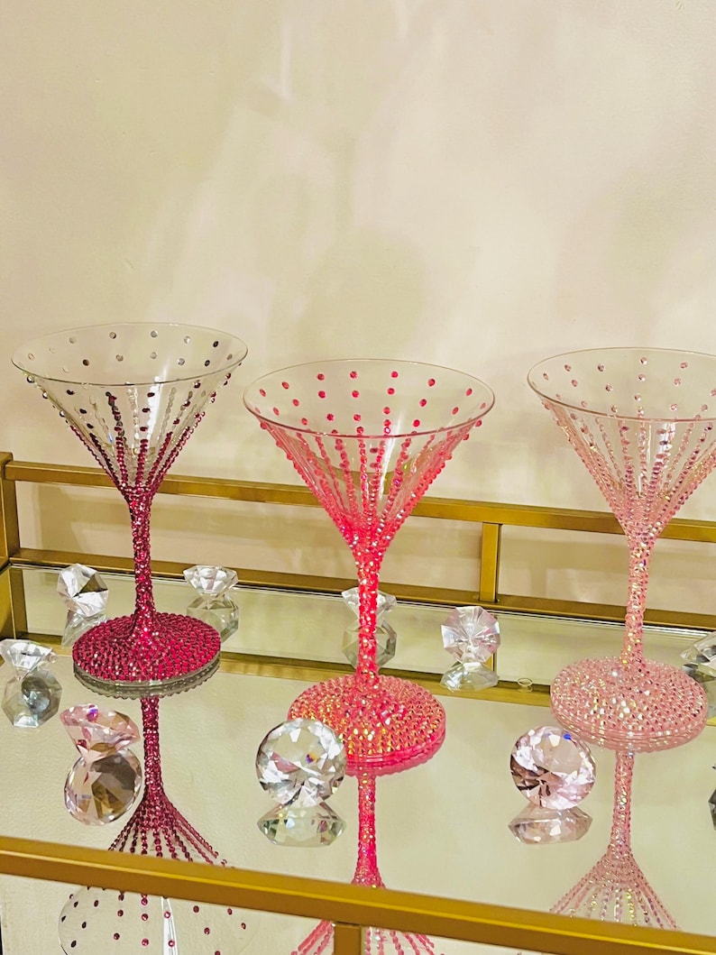 Luxury Rhinestone Martini Glass, Crate and Barrel Aspen Martini Glass ...