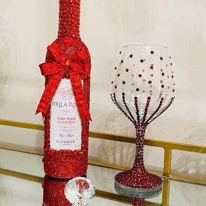 Luxury Diamond Wine Glass - Bling Glassware for Special Occasions ...