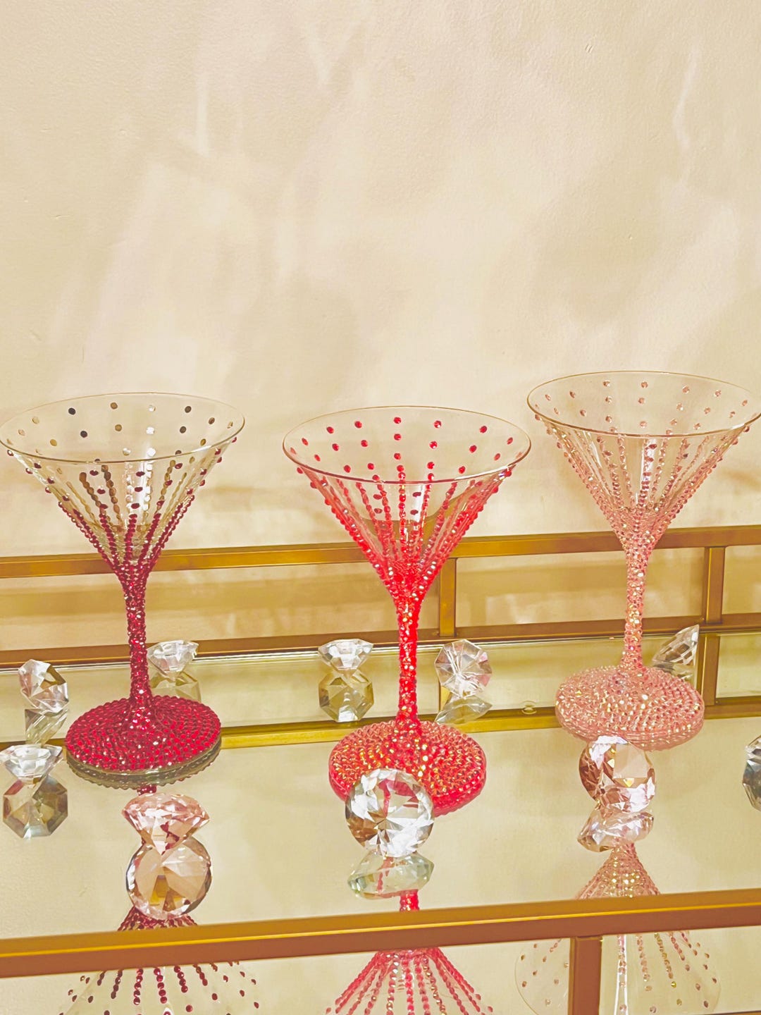 Luxury Rhinestone Martini Glass, Crate and Barrel Aspen Martini Glass ...